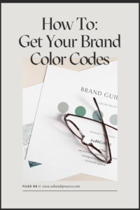 How to Get Your Brand Color Codes - Salt + Spruce Creative Co.
